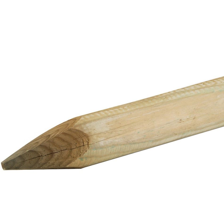 PALO TONDO CON PUNTA D.6CM H150CM IN PINO IMPREGNA | Bricomarket