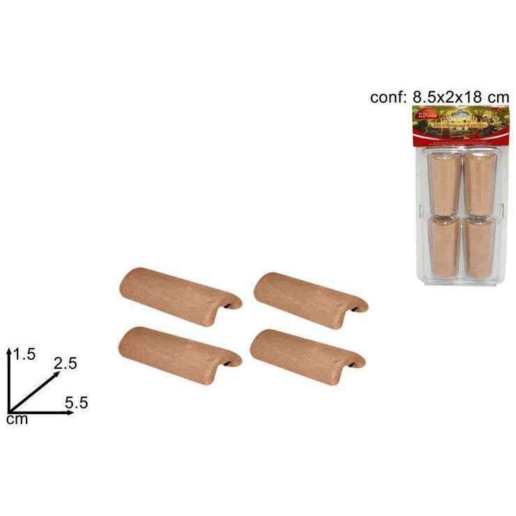 TEGOLE 4PZ TERRACOTTA | Bricomarket
